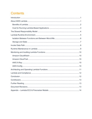 Overview aws-lambda-security | PDF