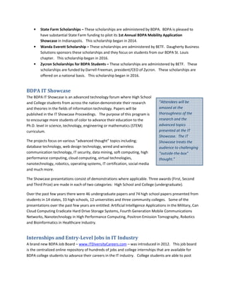 BDPA and College Students | PDF