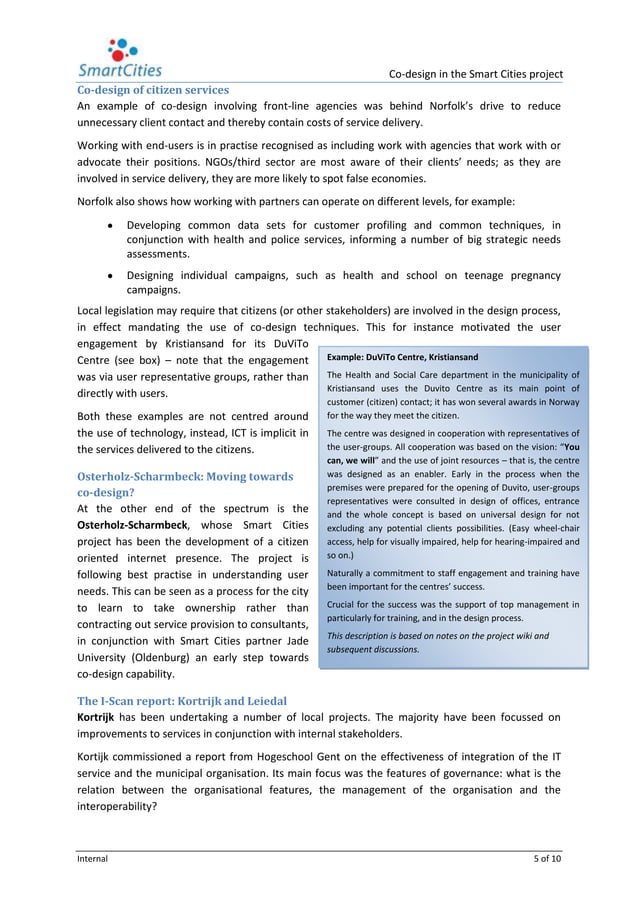 Overview: co-design in the smart cities project | PDF