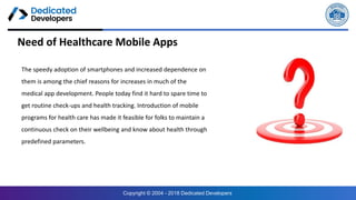 Overview on healthcare applications | PPTX