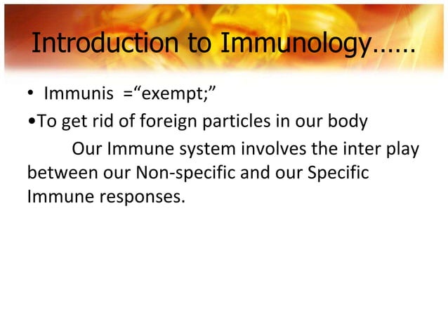 PowerPoint presentation of immunology and serology | PPT