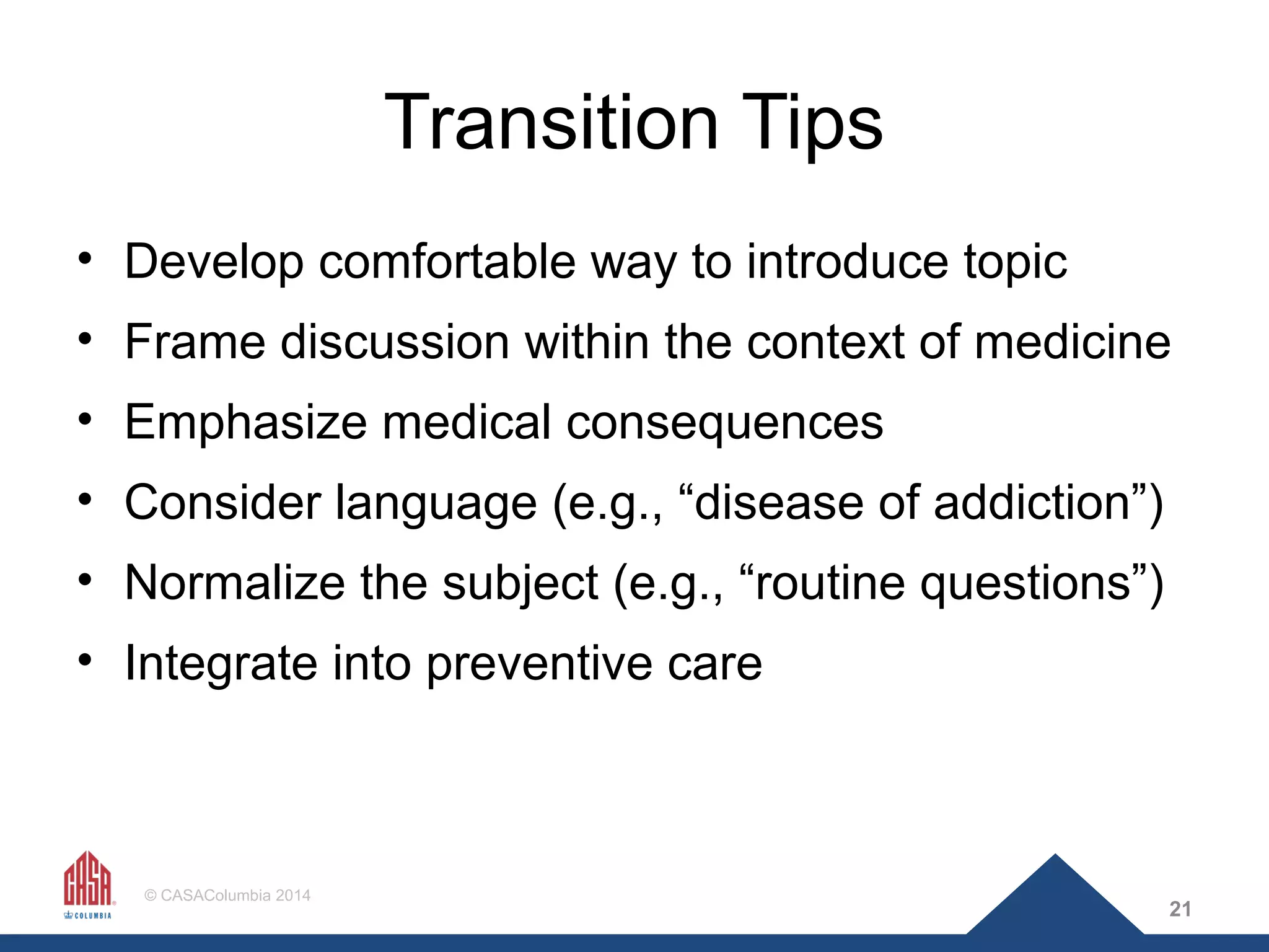 Overview of Addiction Medicine for Primary Care | PPT