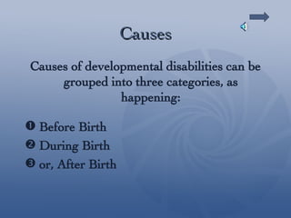 Overview Of Developmentally Disabled | PPT