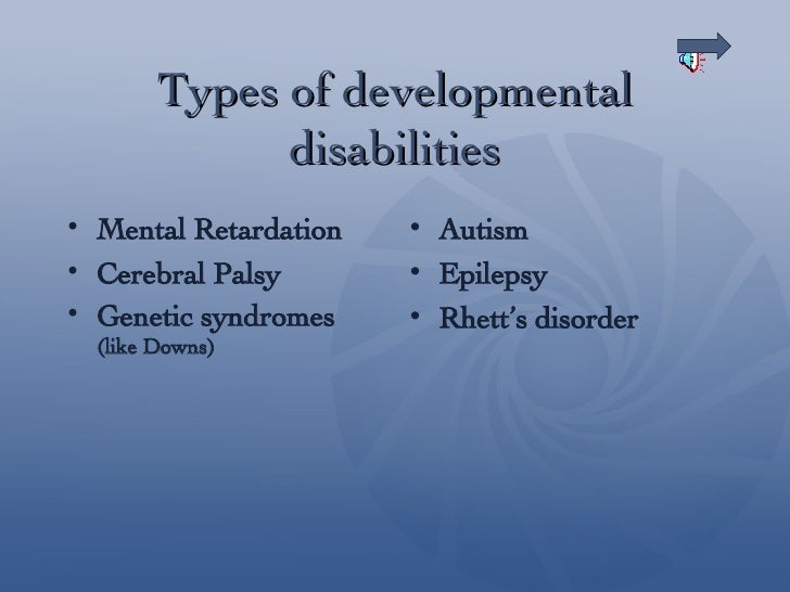 Overview Of Developmentally Disabled