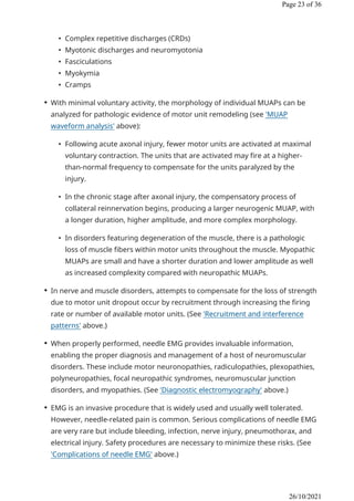Overview of-electromyography | PDF