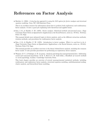 Overview Of Factor Analysis Q Ti A | PDF