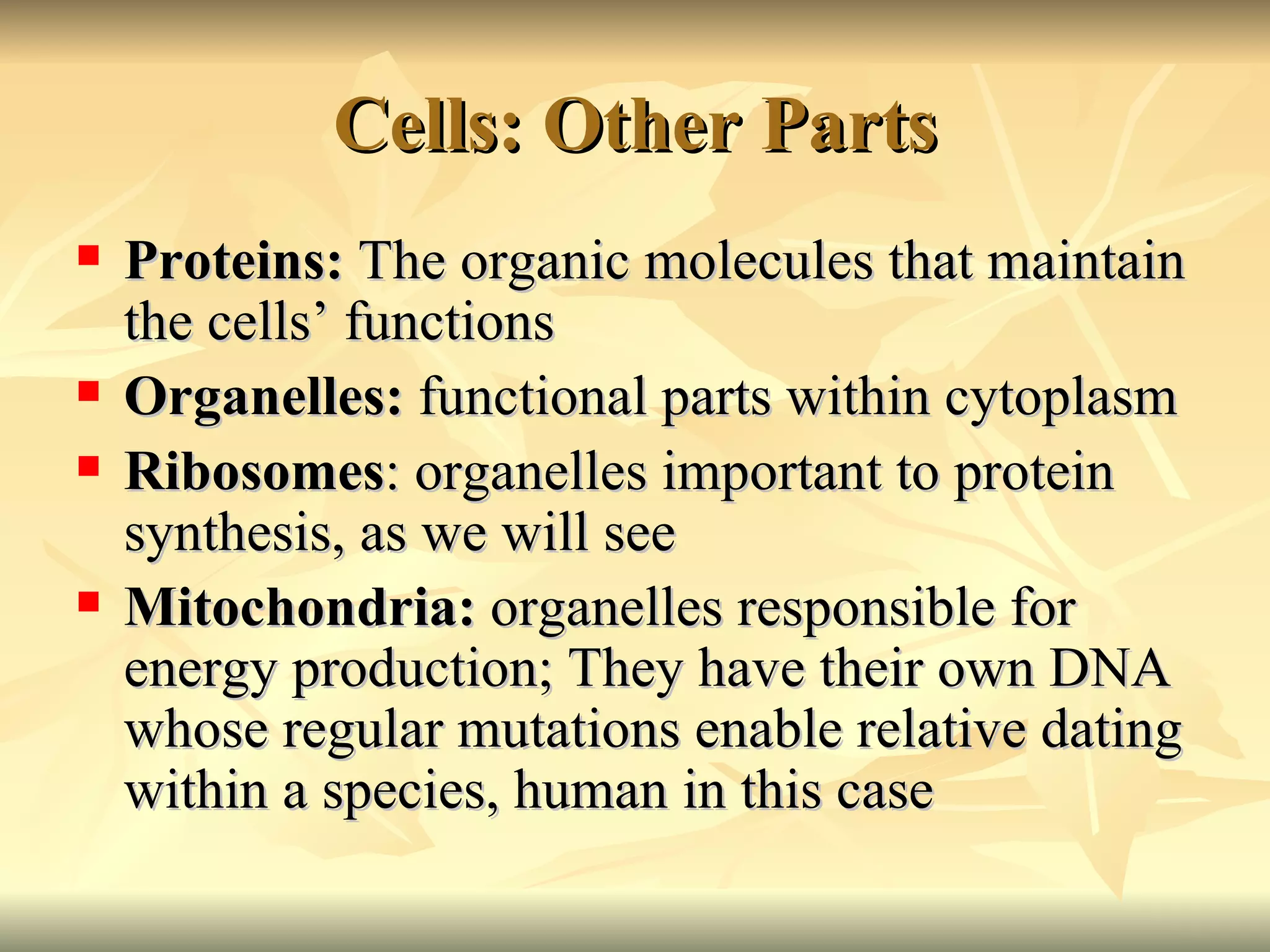 Overview of ;Genetics and Cell Division | PPT