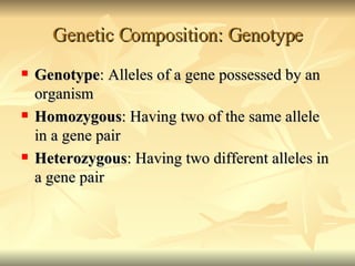 Overview of ;Genetics and Cell Division | PPT