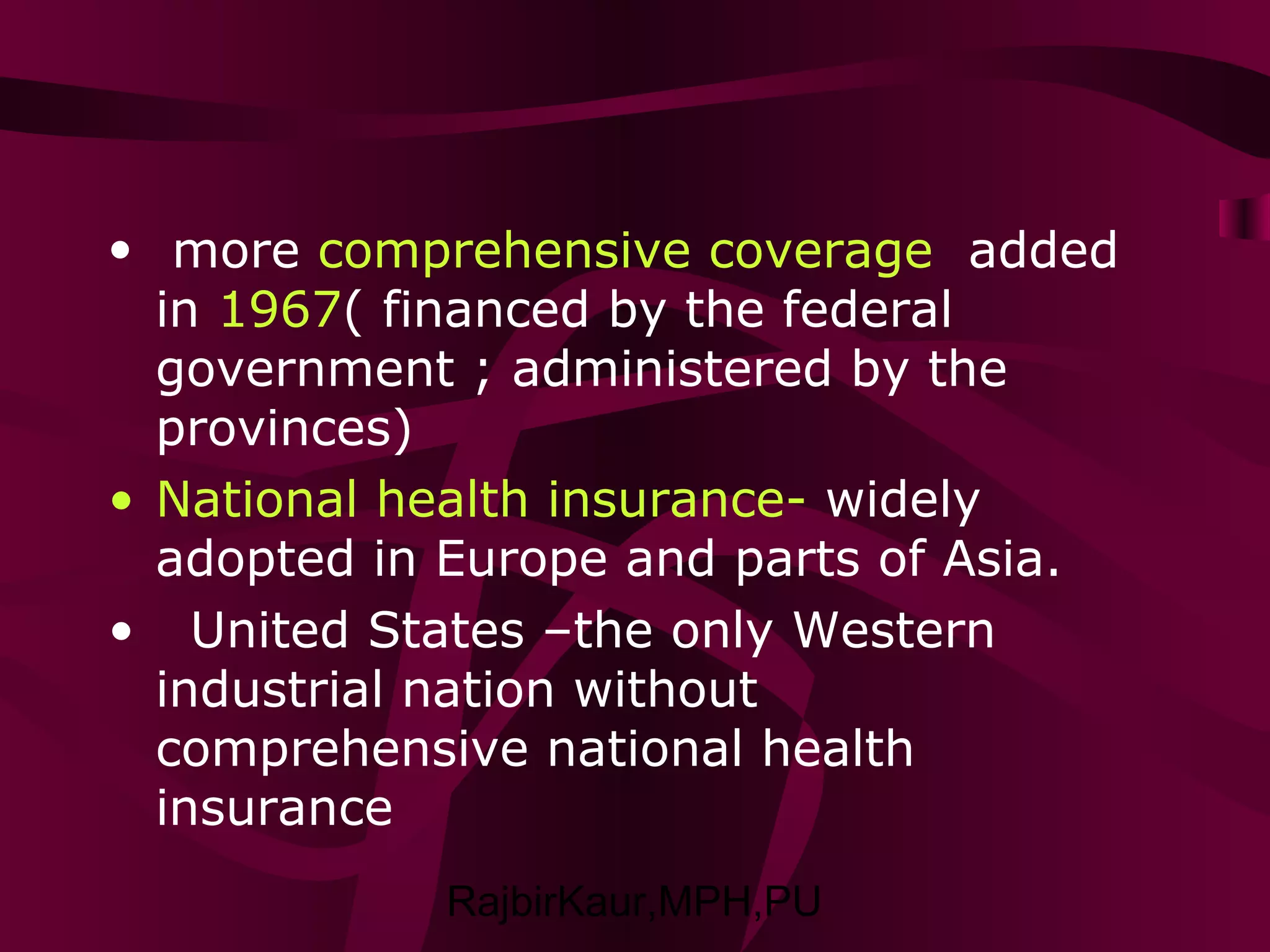 Health Insurance-An Overview | PPT