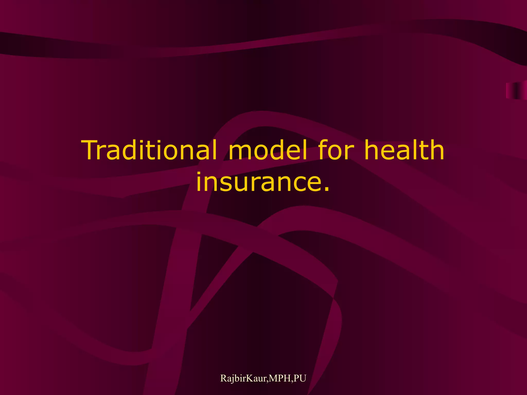 Health Insurance-An Overview | PPT