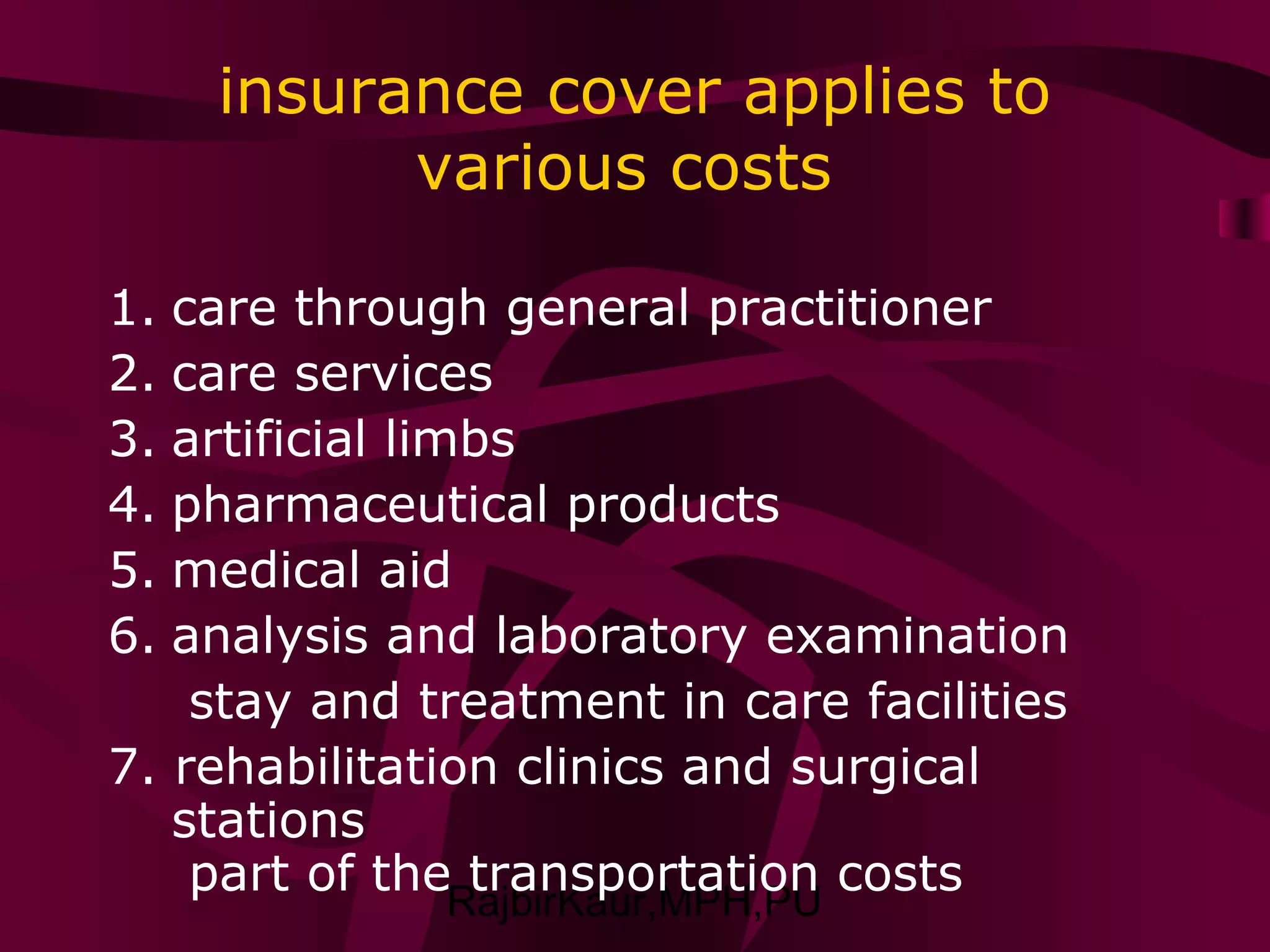 Health Insurance-An Overview | PPT