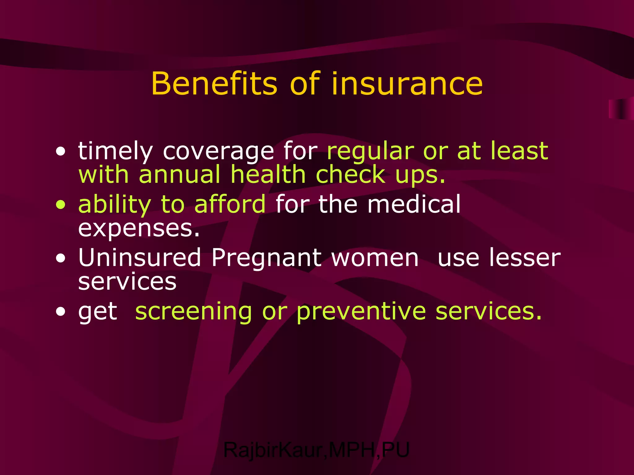 Health Insurance-An Overview | PPT