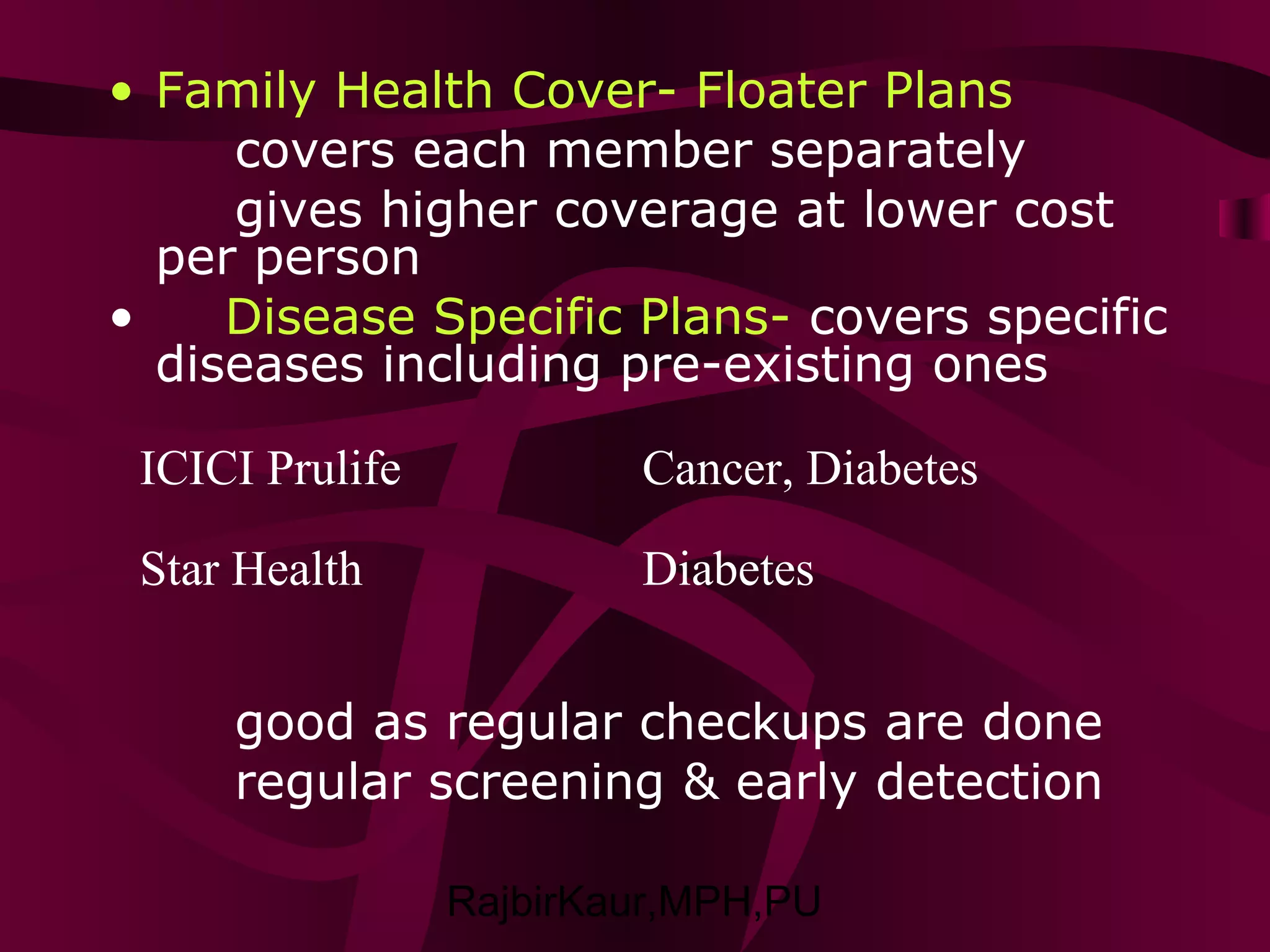 Health Insurance-An Overview | PPT