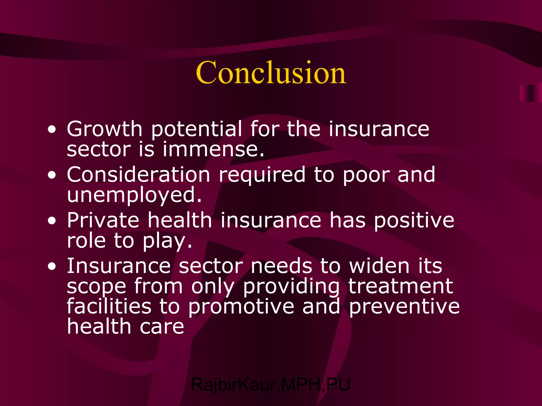 Health Insurance-An Overview | PPT
