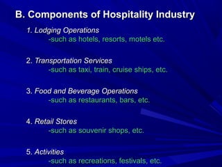 Overview of-hospitality-industry | PPT