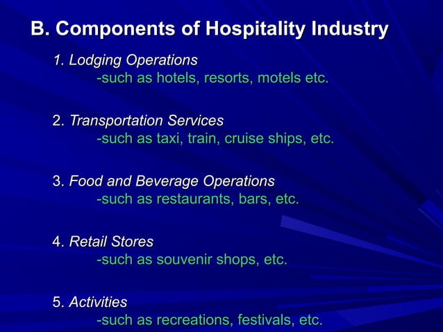 Overview of-hospitality-industry | PPT