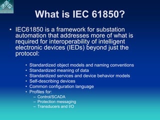 Overview Of I E C61850 Presentation..... W S M | PDF