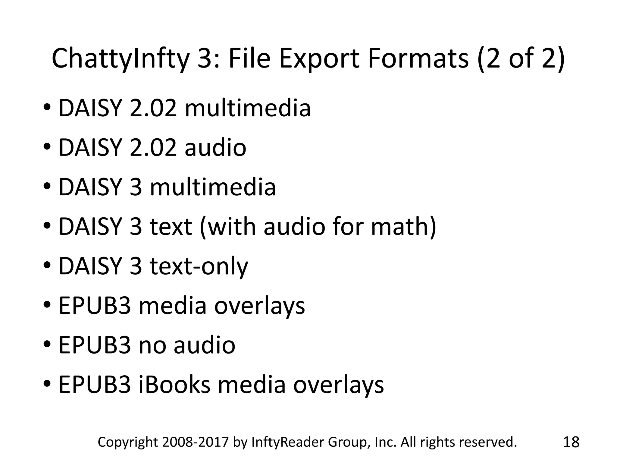 Overview of InftyReader, ChattyInfty, and InftyEditor | PPT