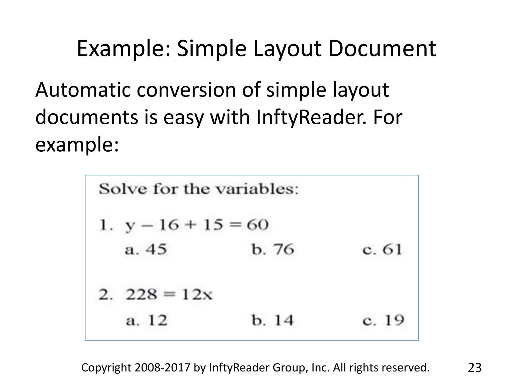 Overview of InftyReader, ChattyInfty, and InftyEditor | PPT