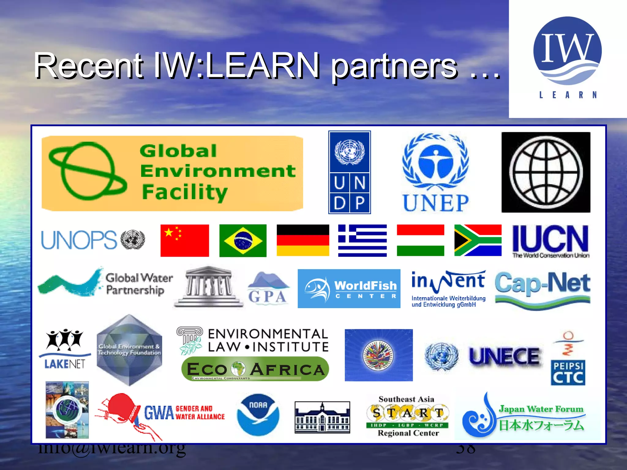 Overview of IW:LEARN Activities | PPT
