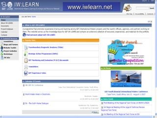 Overview of IW:LEARN Activities | PPT