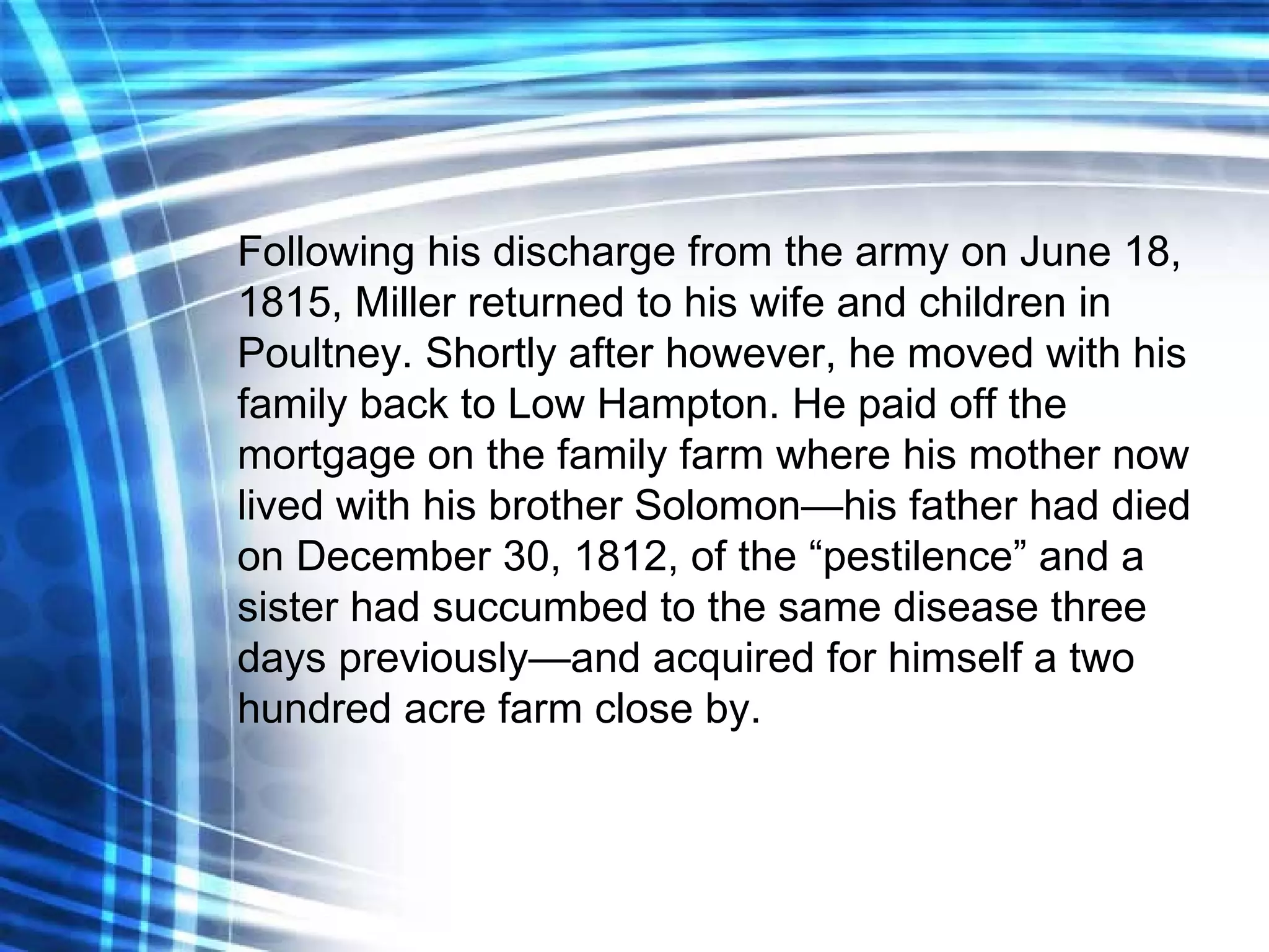 Overview of Millerism | PPT