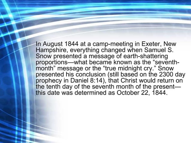 Overview of Millerism | PPT