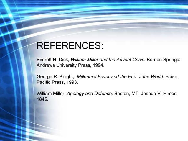 Overview of Millerism | PPT