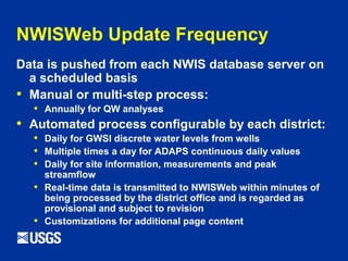 Overview of National Water Information System (NWIS) (Trapanese) | PPT