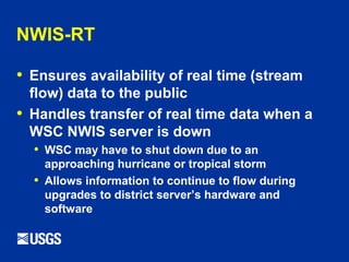 Overview of National Water Information System (NWIS) (Trapanese) | PPT