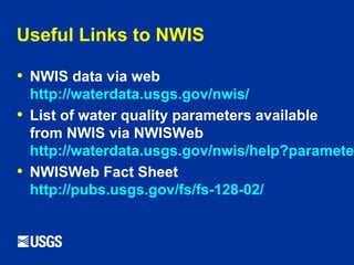 Overview of National Water Information System (NWIS) (Trapanese) | PPT