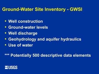 Overview of National Water Information System (NWIS) (Trapanese) | PPT