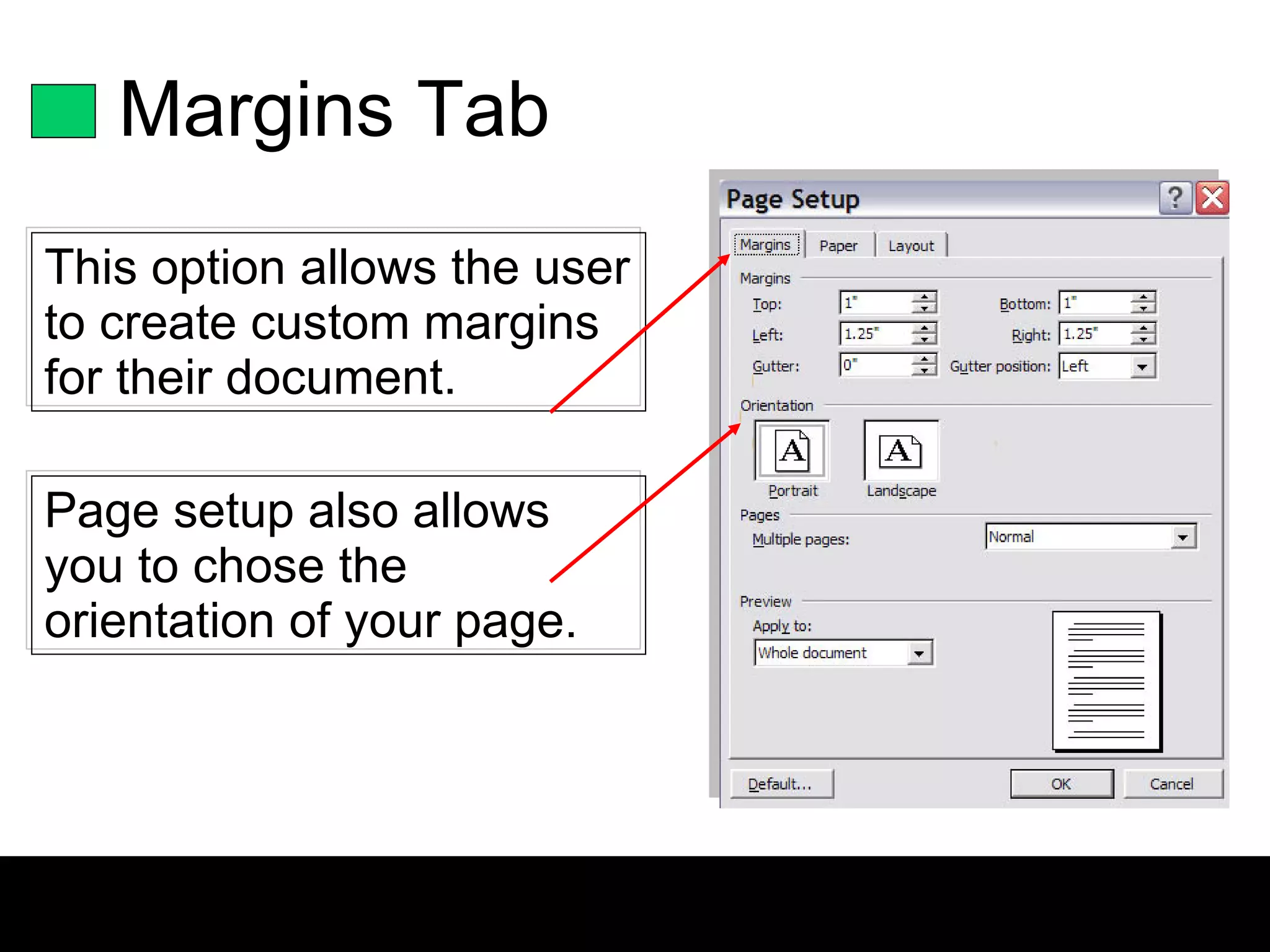 Overview Of Page Setup | PPT