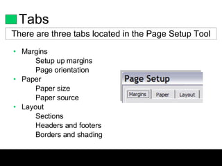Overview Of Page Setup | PPT