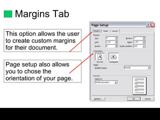 Overview Of Page Setup | PPT