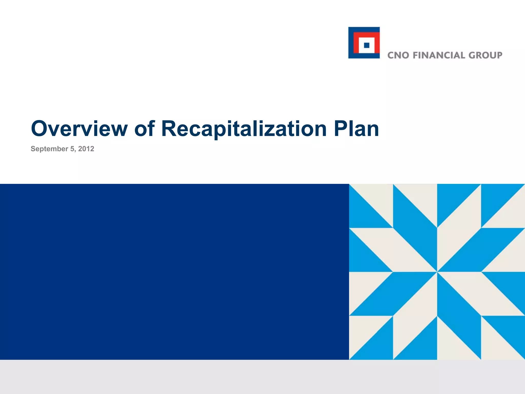 Overview of Recapitalization Plan | PPT