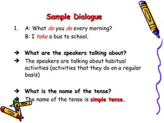 Overview Of Simple Verb Tenses | PPT