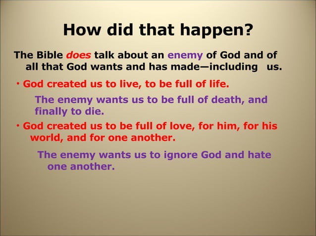 Overview of The Bible (2) Disaster! | PPT