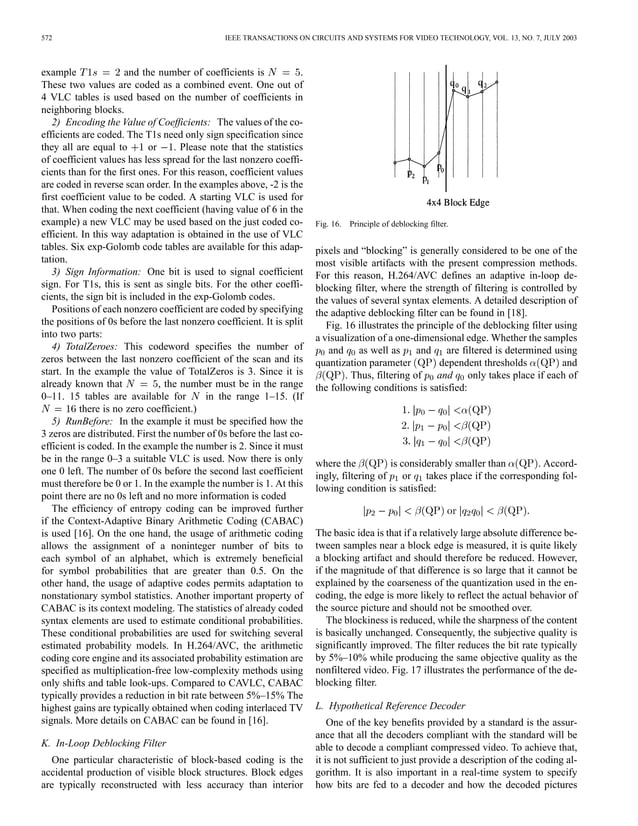 Overview of the H.264/AVC video coding standard - Circuits ... | PDF