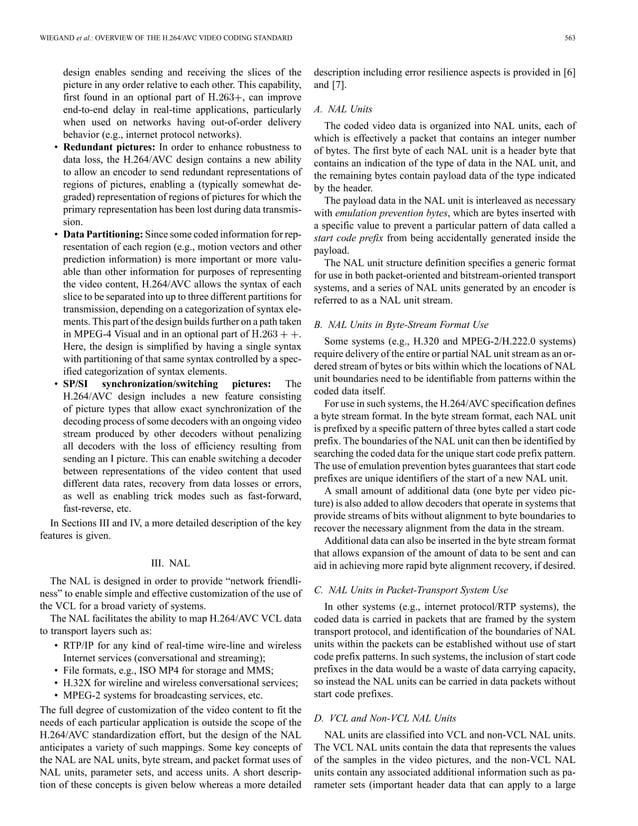 Overview of the H.264/AVC video coding standard - Circuits ... | PDF
