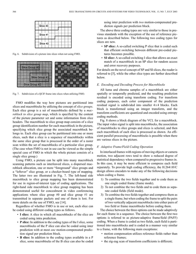 Overview of the H.264/AVC video coding standard - Circuits ... | PDF