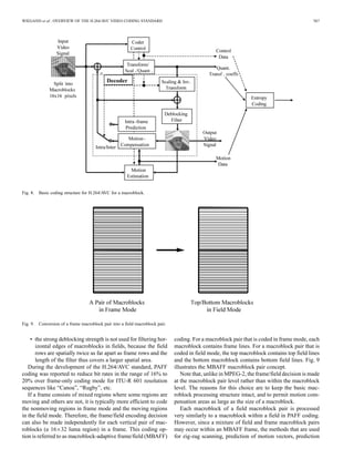 Overview of the H.264/AVC video coding standard - Circuits ... | PDF