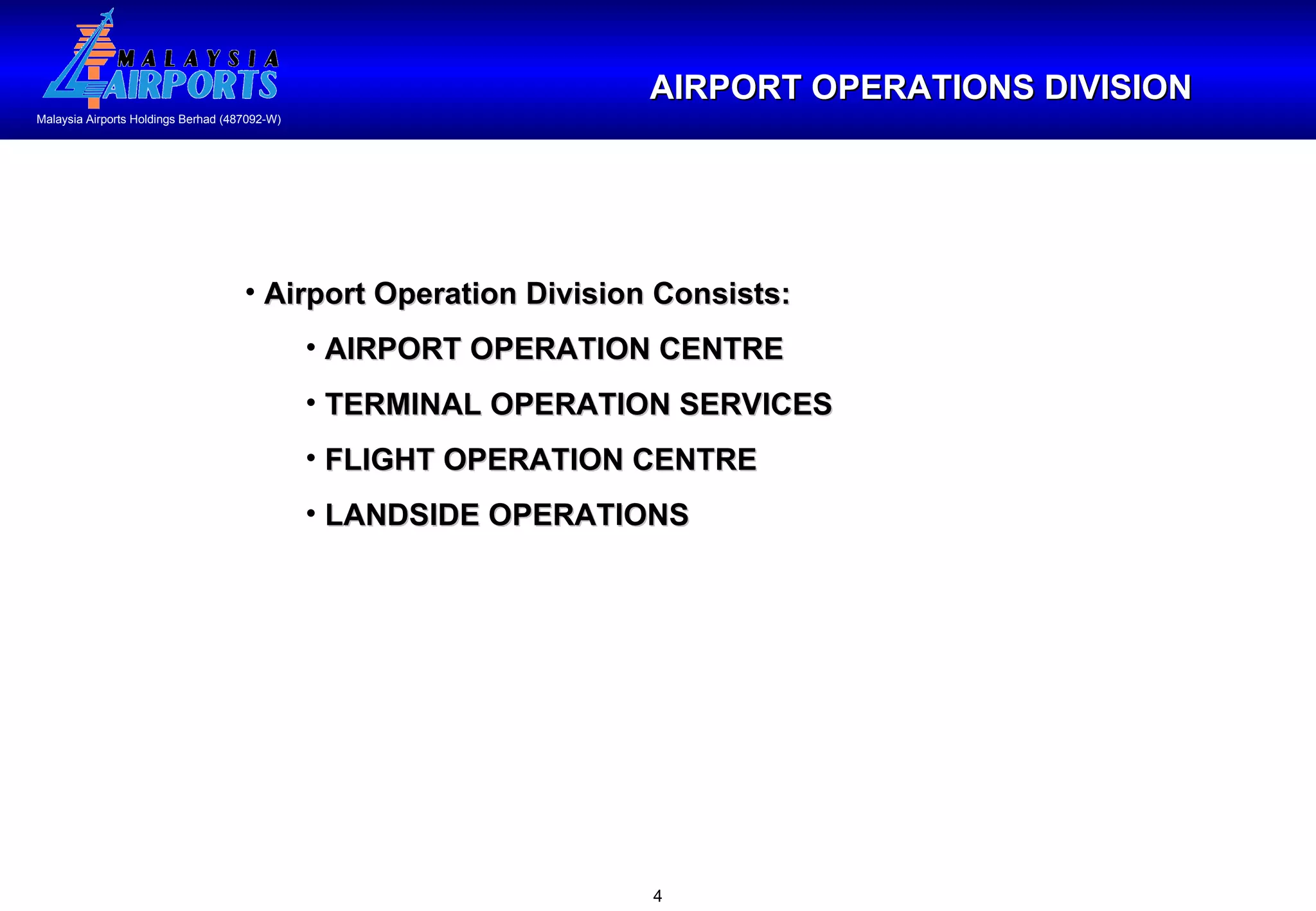 overview on airport operation | PPT