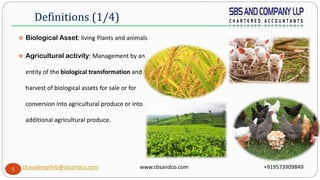 Overview on-ind-as-41-agriculture | PDF | Agriculture | Industries