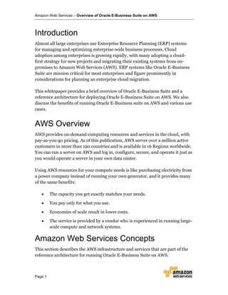 Overview oracle-e-business-suite-aws | PDF | Cloud Computing | Internet