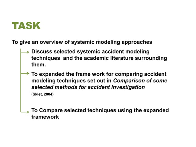 Overview of Systemic Modeling Approaches | PPTX
