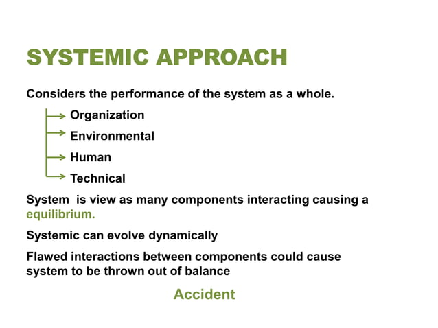 Overview of Systemic Modeling Approaches | PPTX