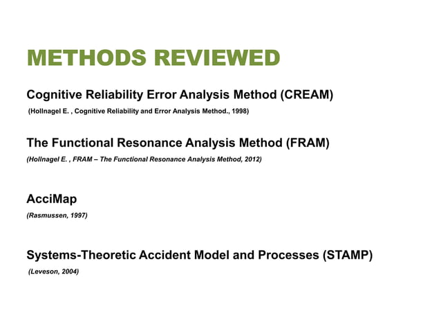 Overview of Systemic Modeling Approaches | PPTX