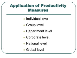 overview--productivity management - example | PPT