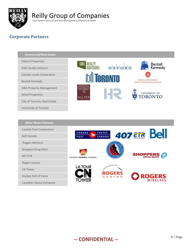 Overview of The Reilly Group of Companies, www.reilly-group.com